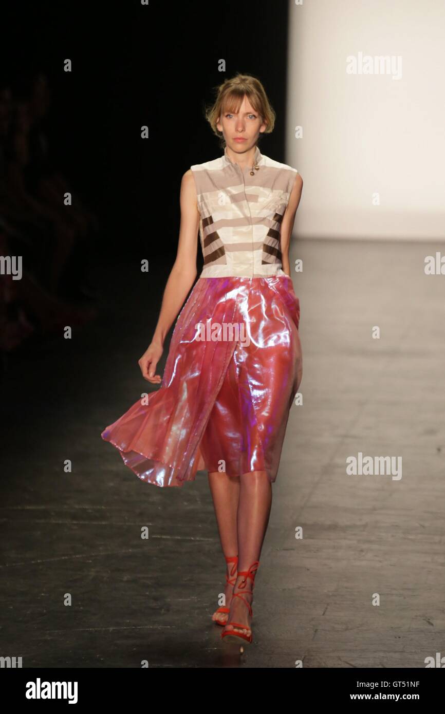 New York, NY, USA. 9th Sep, 2016. Runway Model in attendance for ...