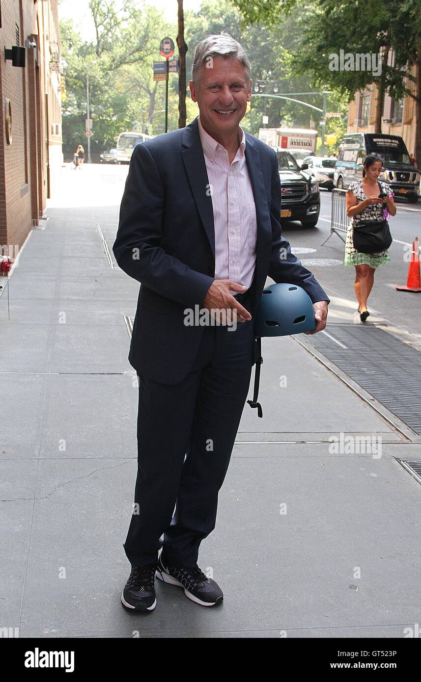 NEW YORK, NY - SEPTEMBER 8: Former New Mexico Governor Gary Johnson, U ...