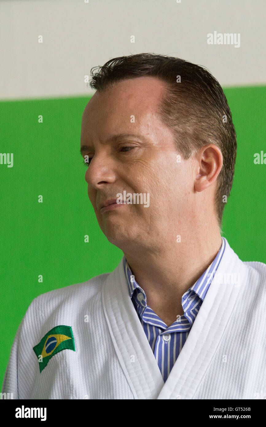 Sao Paulo, Brazil. 9th Sep, 2016. Brazilian Republican Party candidate ...