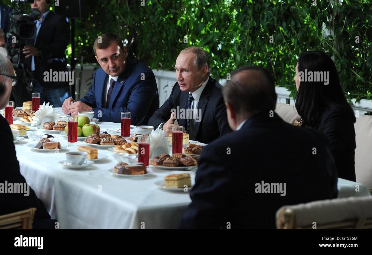 Russian President Vladimir Putin during a lunch meeting with Acting ...
