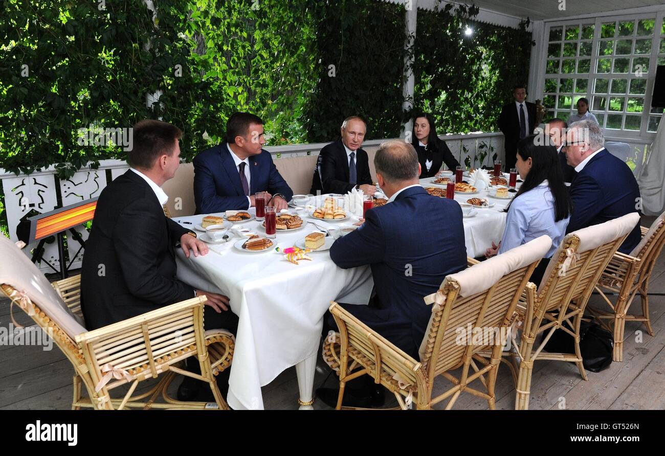 Russian President Vladimir Putin during a lunch meeting with Acting ...