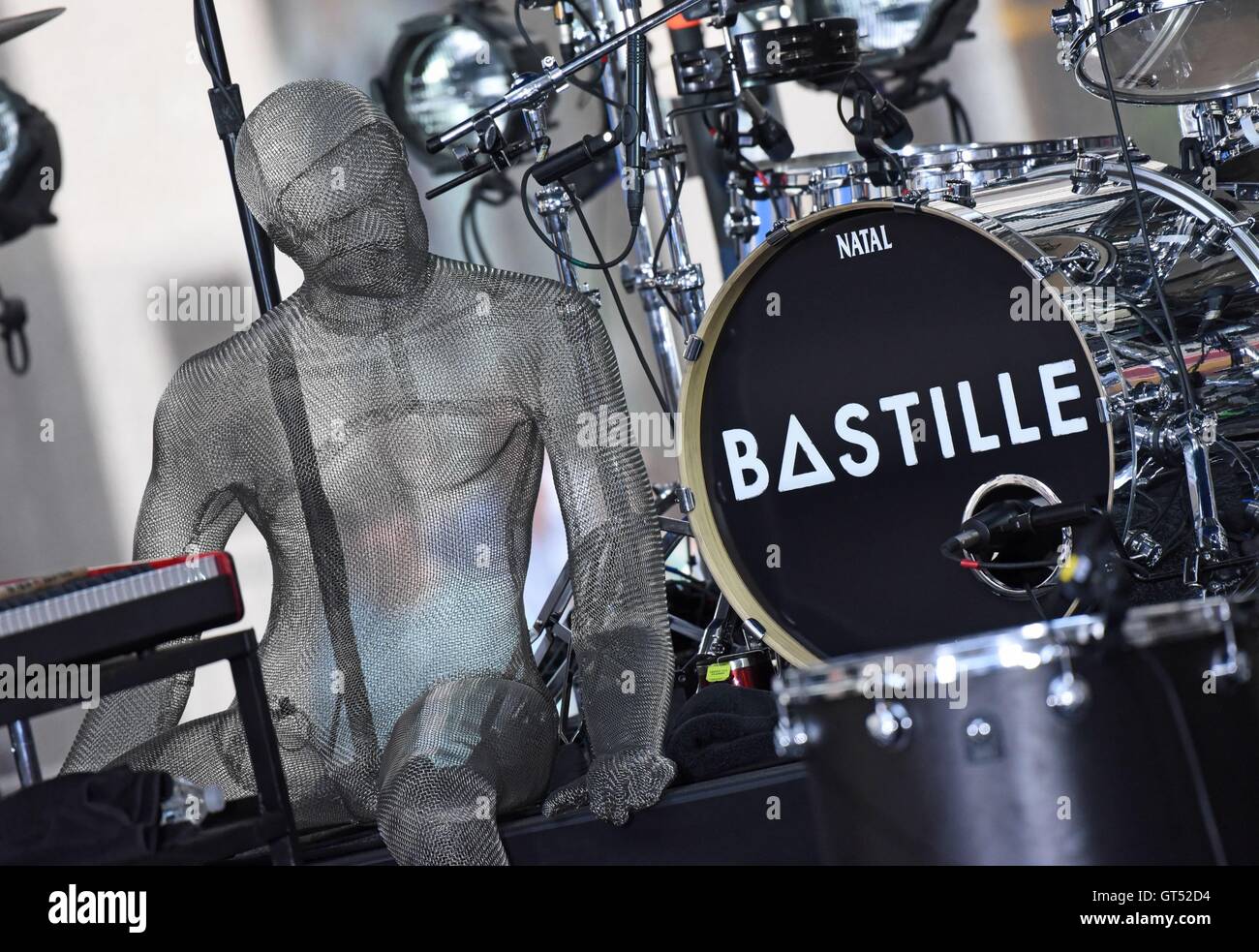 New York, NY, USA. 9th Sep, 2016. Bastille on stage for NBC Today Show ...