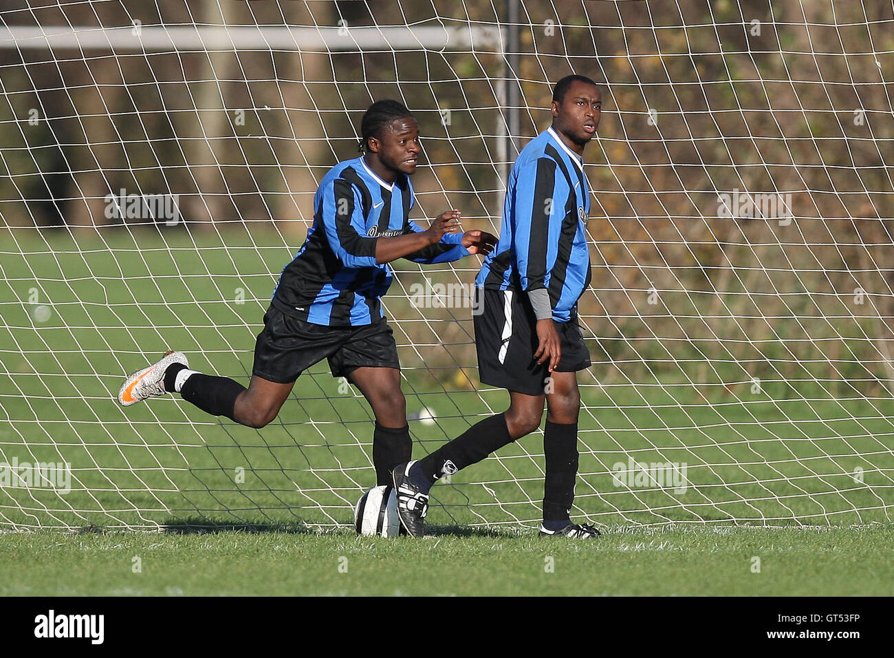 Hacknery Borough score their fourth goal and celebrate - Black Meteors ...