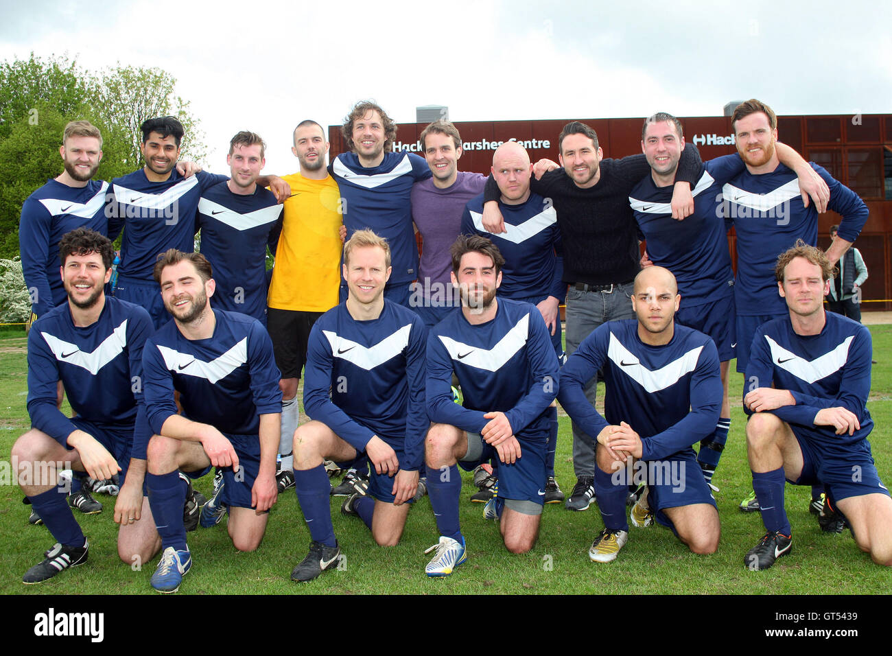 Bocca Albion line up - Bocca Albion (blue) vs Top Red (red) Hackney ...