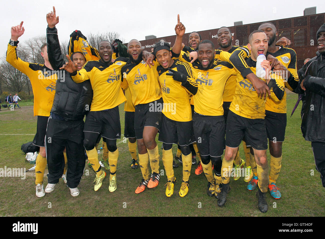 Boroughs celebrate victory - Boroughs United vs Wojak Sunday - Hackney ...