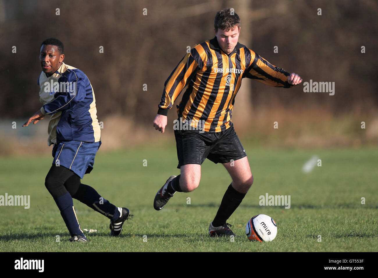 FC Bow Prince (amber/black stripes) vs Maynell - Hackney & Leyton ...