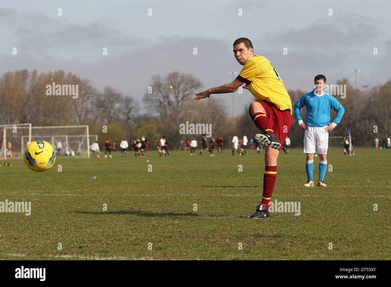 Chapel score their second goal from the penalty spot - Chapel Old Boys ...