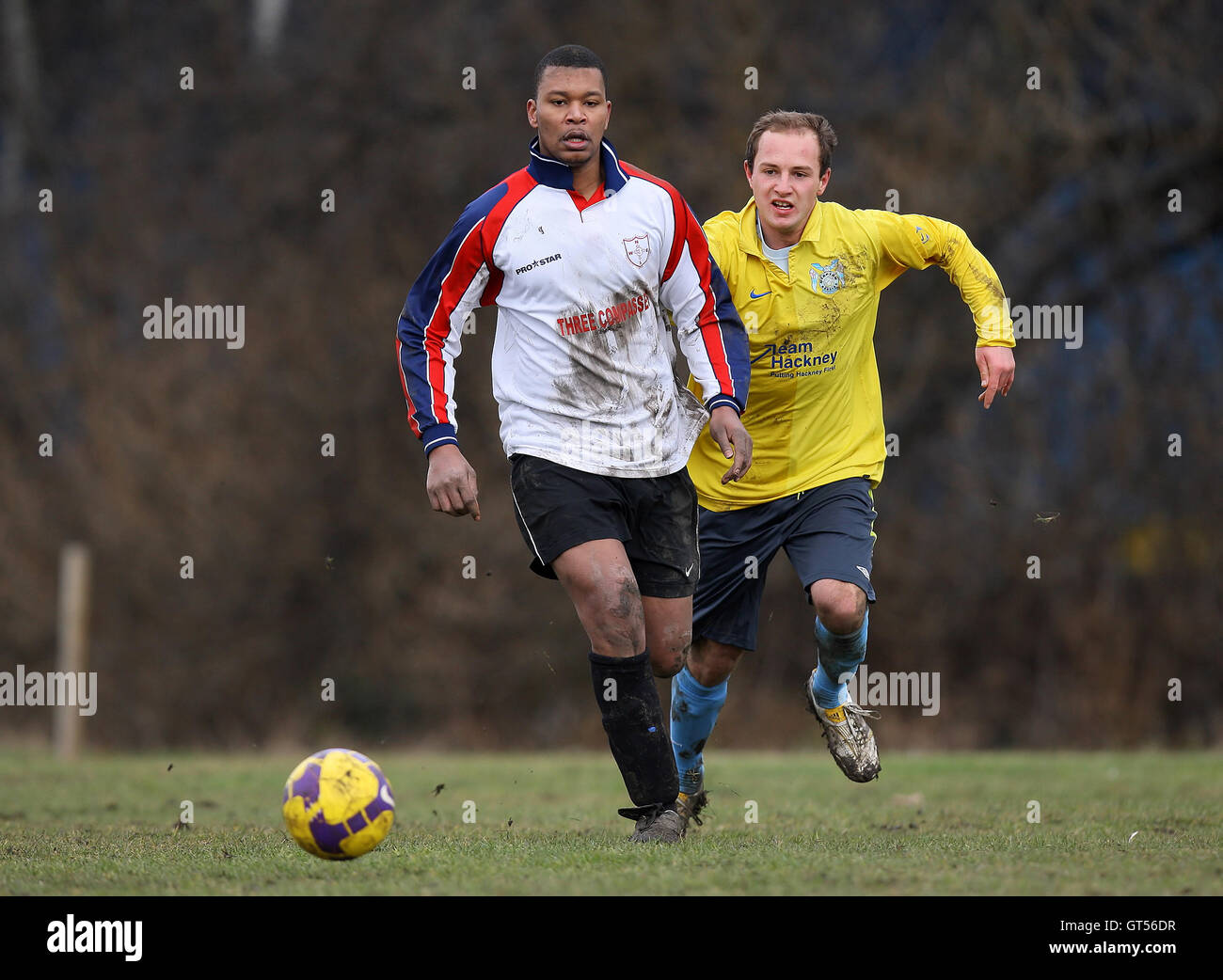 Clapton Rangers (yellow) vs Three Compasses - Hackney & Leyton Sunday ...