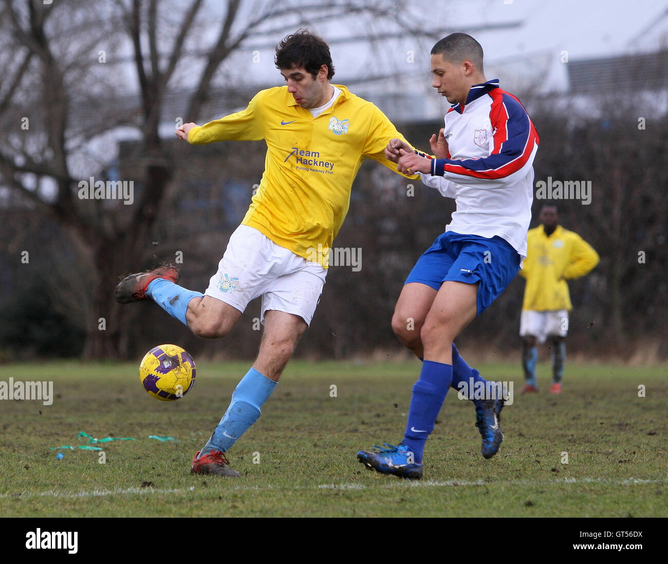 Clapton Rangers (yellow) vs Three Compasses - Hackney & Leyton Sunday ...