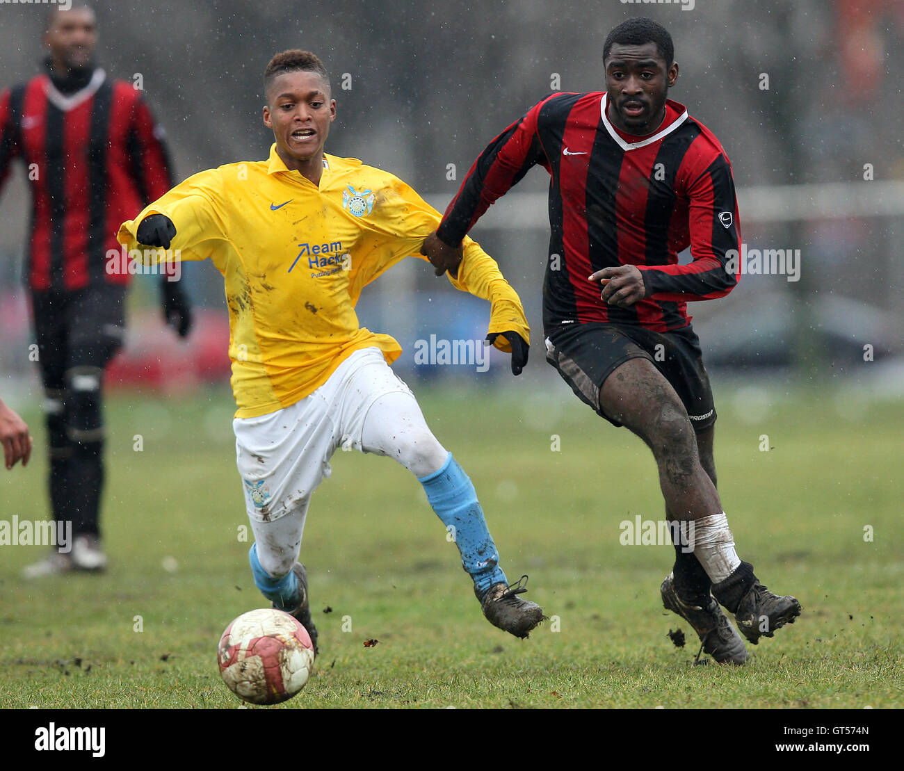 Clapton Rangers (yellow) vs Lapton - Hackney & Leyton League at East ...