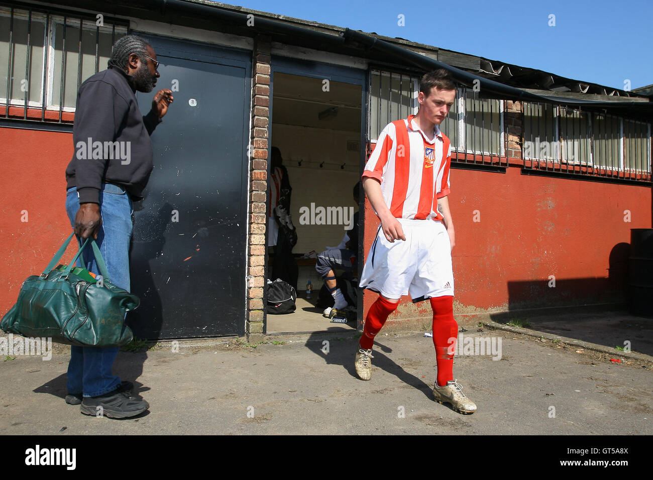Sunday league dressing room hi-res stock photography and images - Alamy