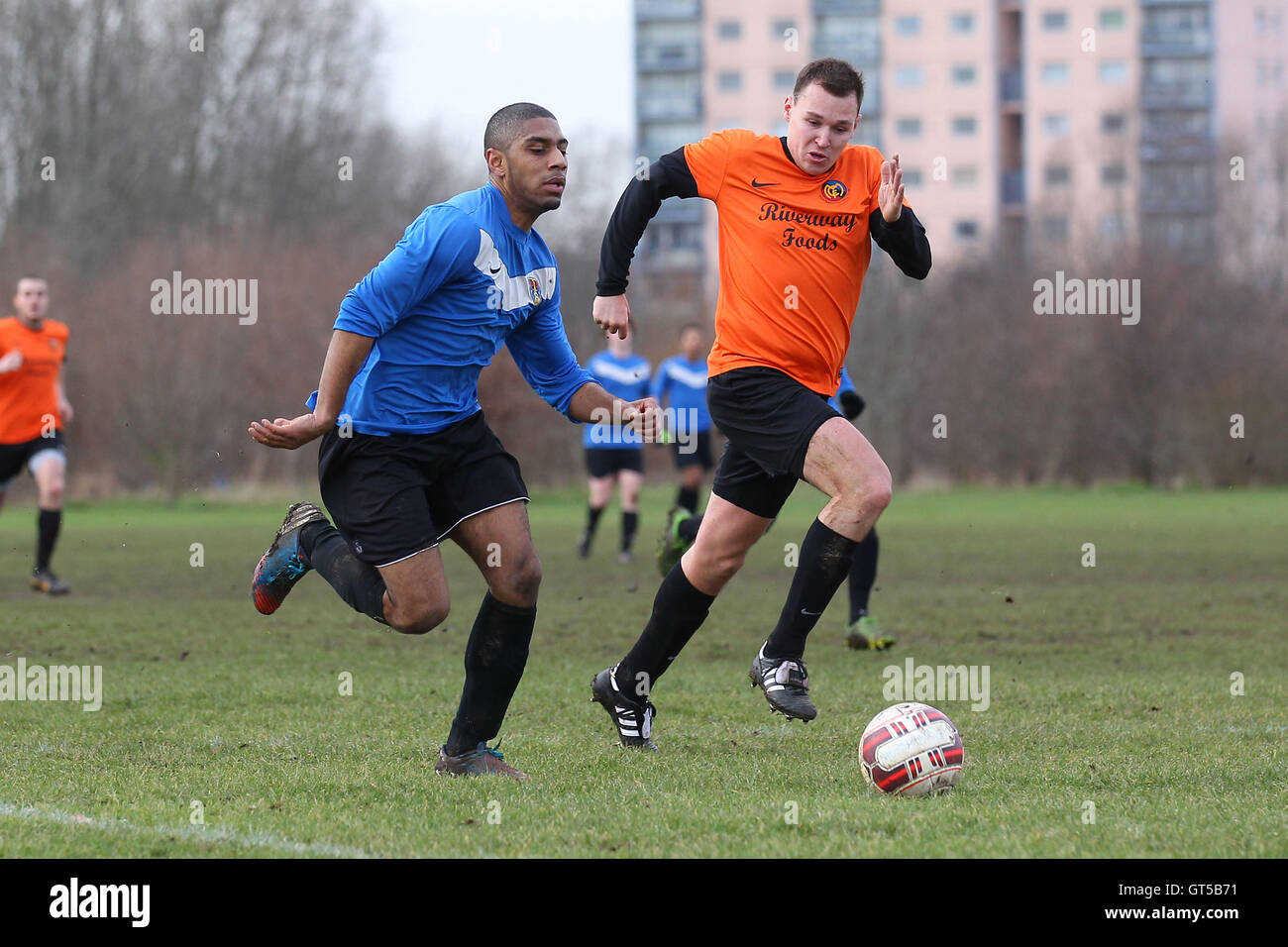 FC Bartlett (blue) vs Mustard - Hackney & Leyton Sunday League Albert ...