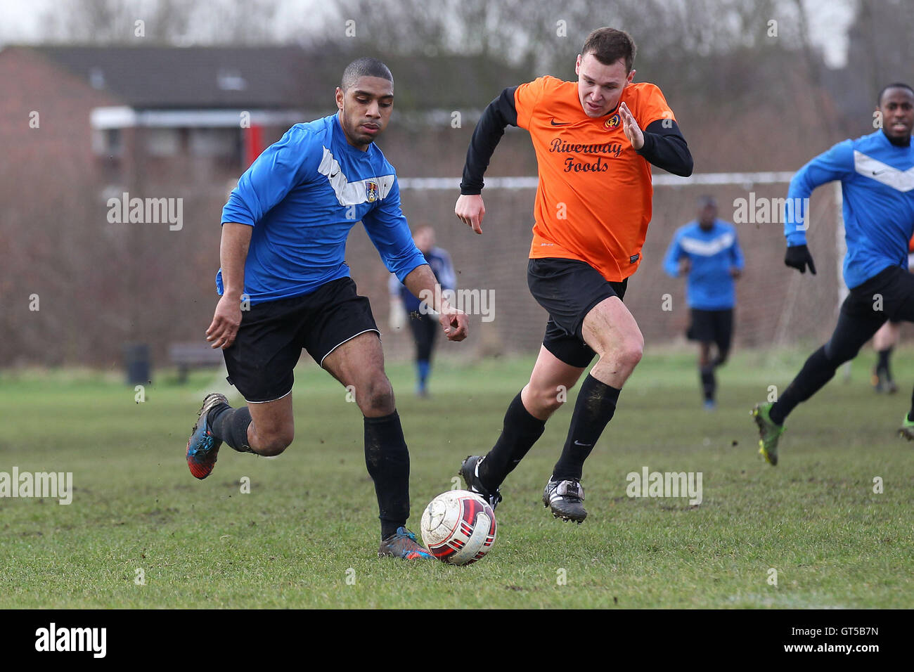 FC Bartlett (blue) vs Mustard - Hackney & Leyton Sunday League Albert ...