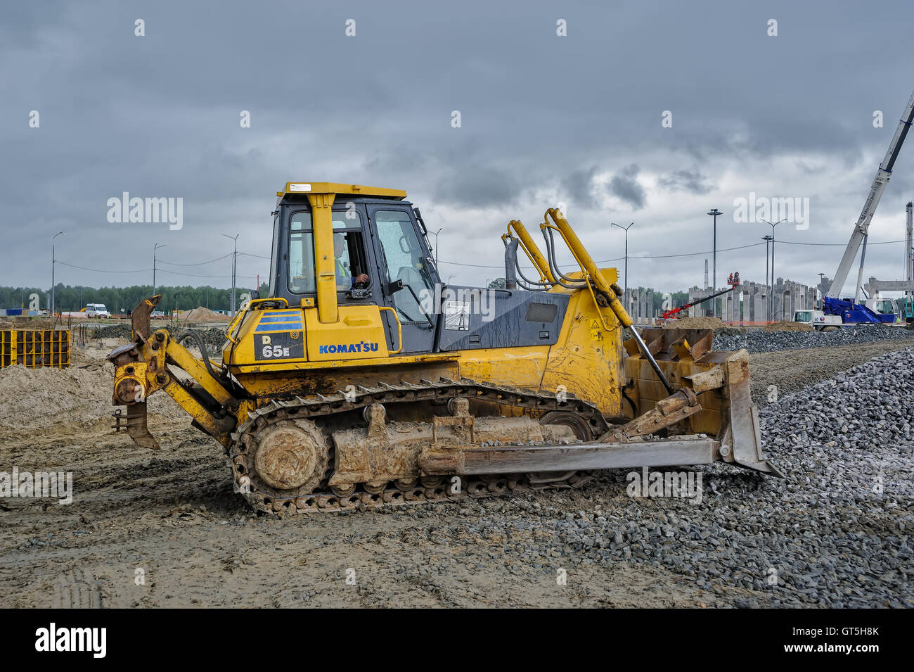 Construction plant working industrial cutting hi-res stock photography ...