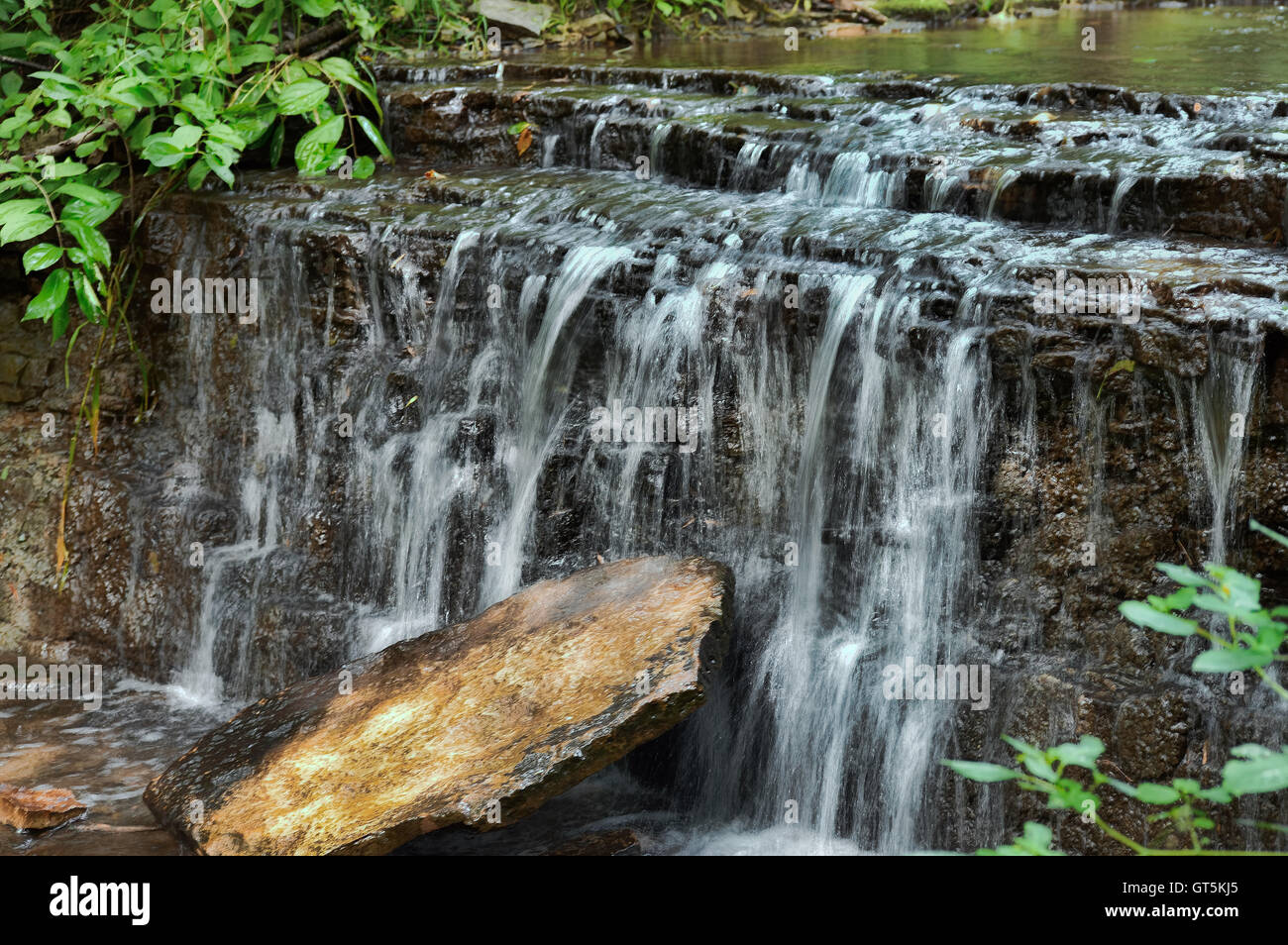 Waterfall in the Wilderness Stock Photo - Alamy