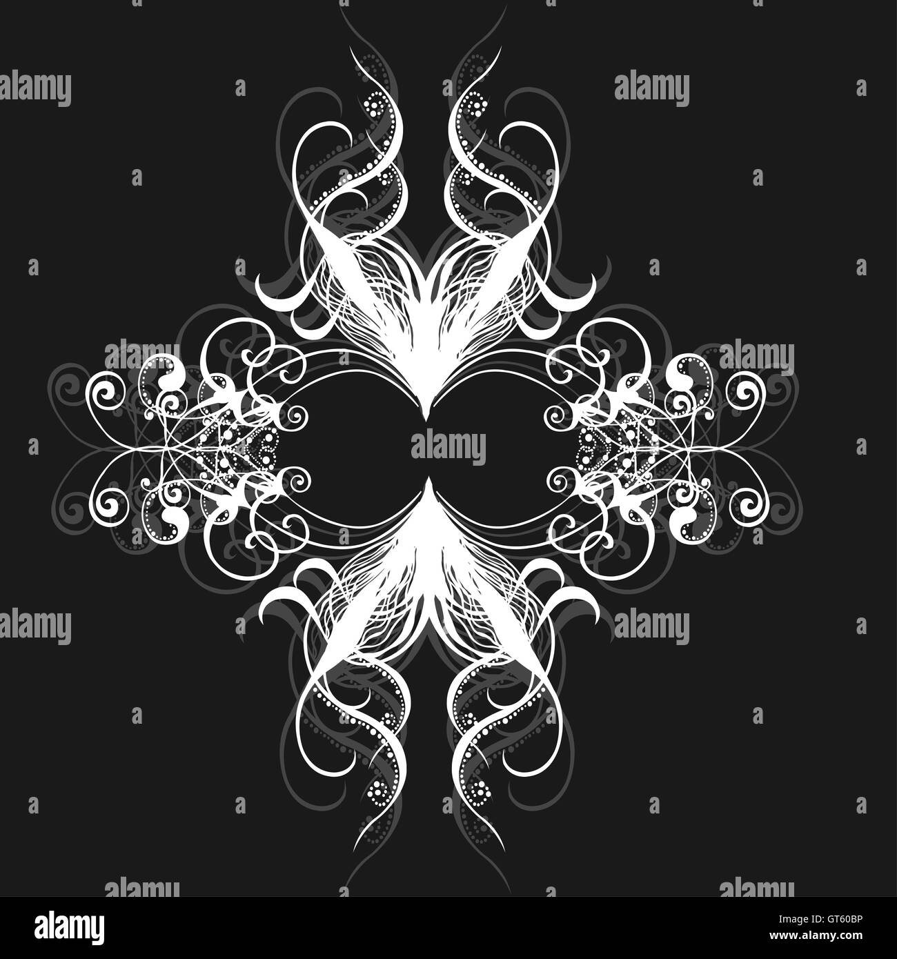 Floral violet art Black and White Stock Photos & Images - Alamy