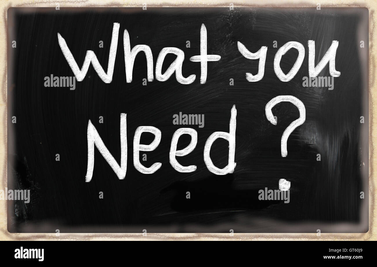 What You Need Stock Photo - Alamy