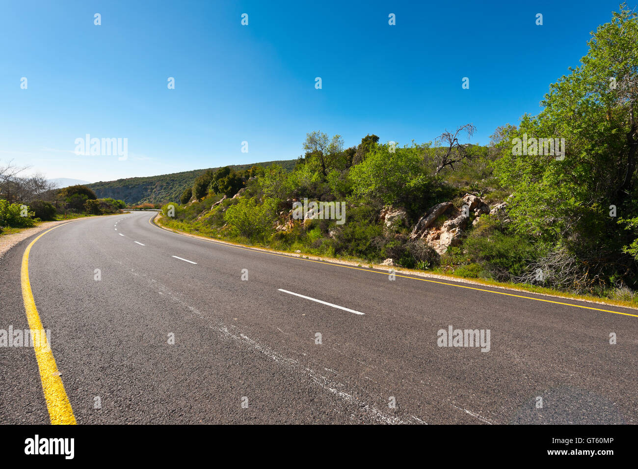 Road in the Golan Stock Photo - Alamy