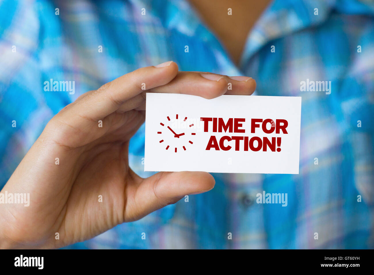 Time For Action Stock Photo - Alamy