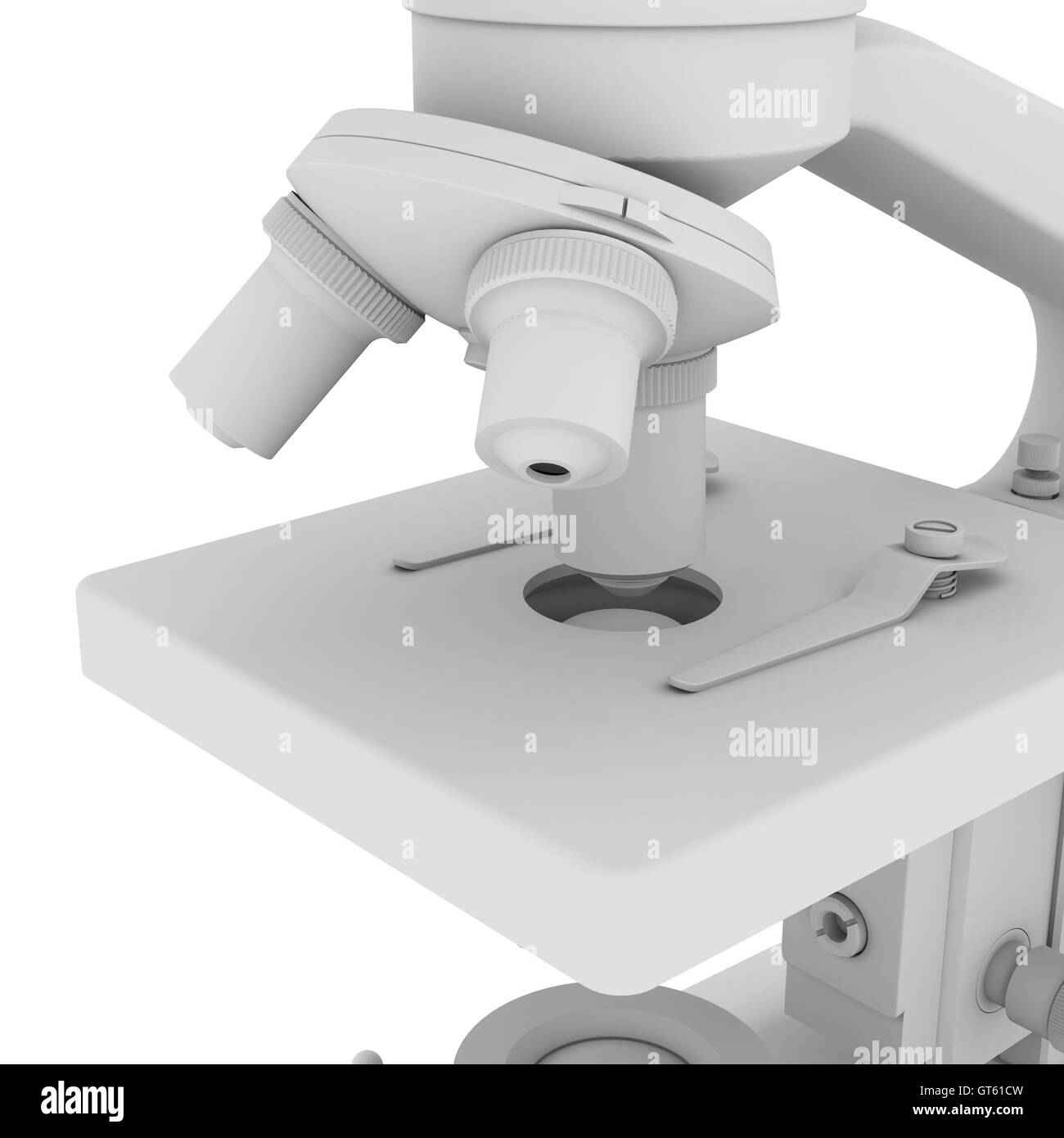 Microscope lab close Black and White Stock Photos & Images - Alamy