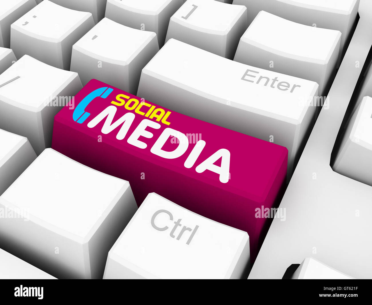 social media text on keyboard Stock Photo - Alamy