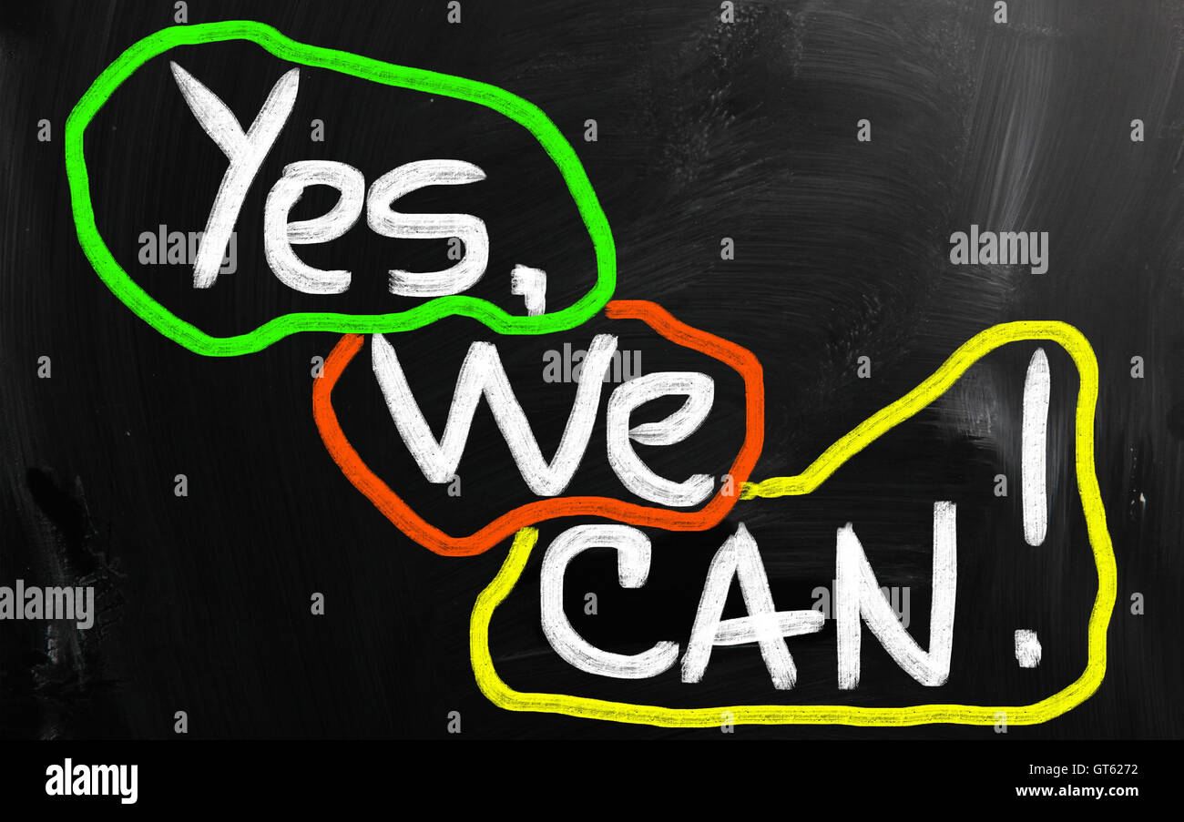Yes, we can! Stock Photo - Alamy
