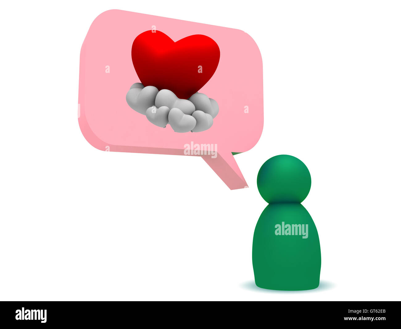 Greeting card speech bubble Cut Out Stock Images & Pictures - Alamy