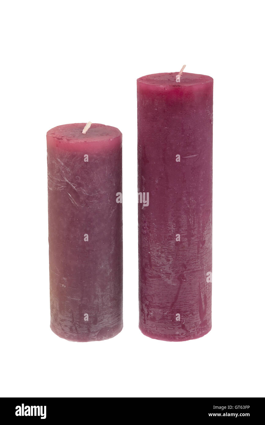 Big candles isolated Stock Photo - Alamy