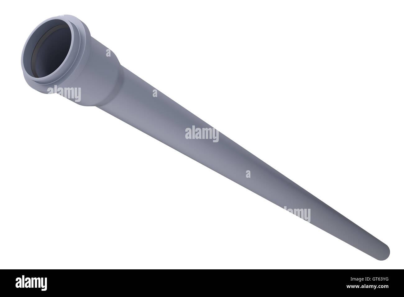 Grey PVC sewer pipe Stock Photo - Alamy