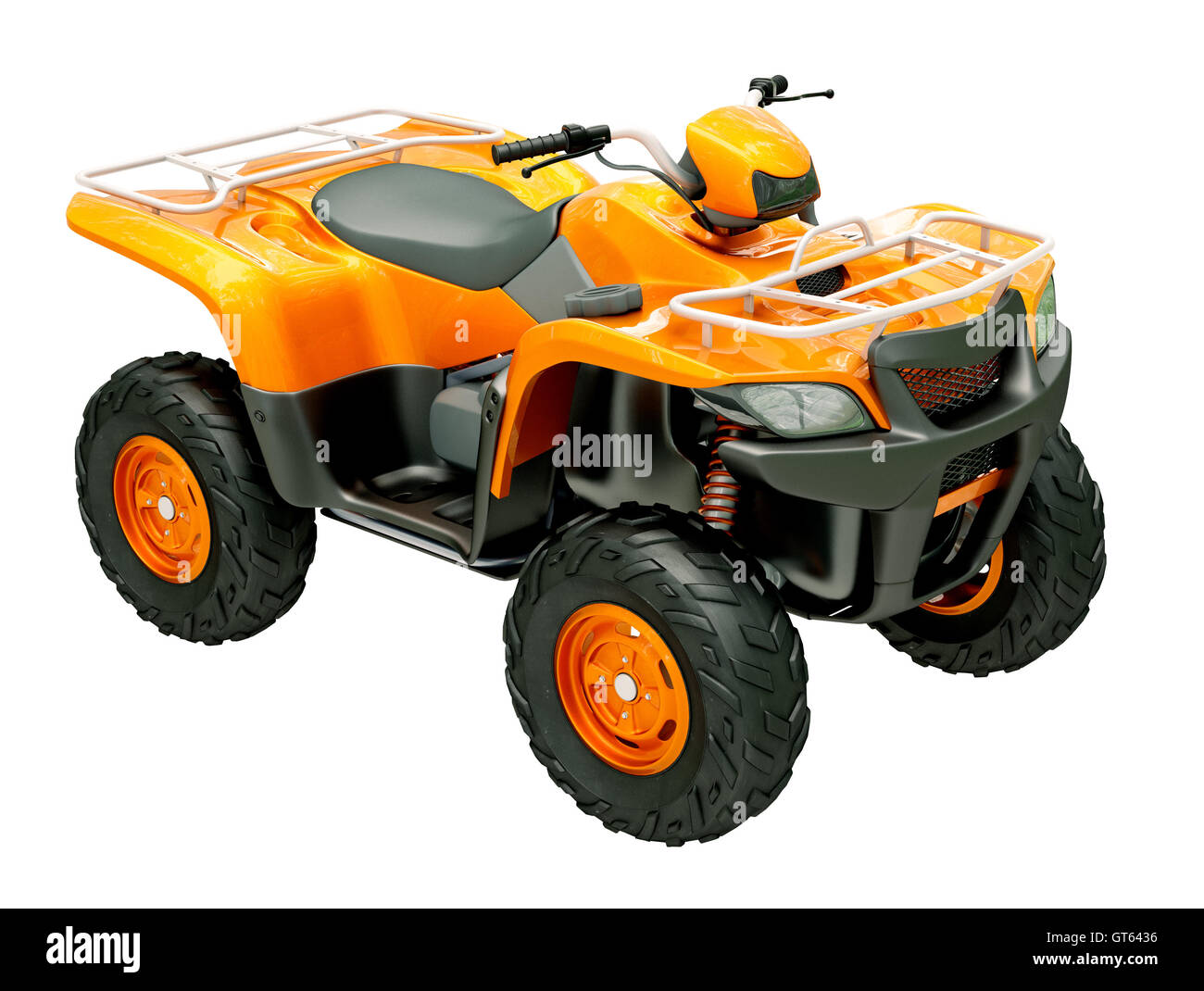 Quad bike isolated Stock Photo - Alamy