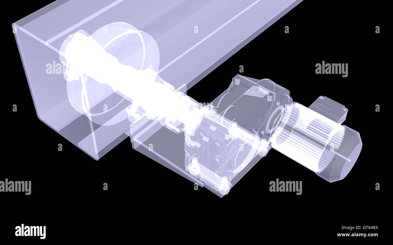 Overhead crane. X-Ray render Stock Photo - Alamy