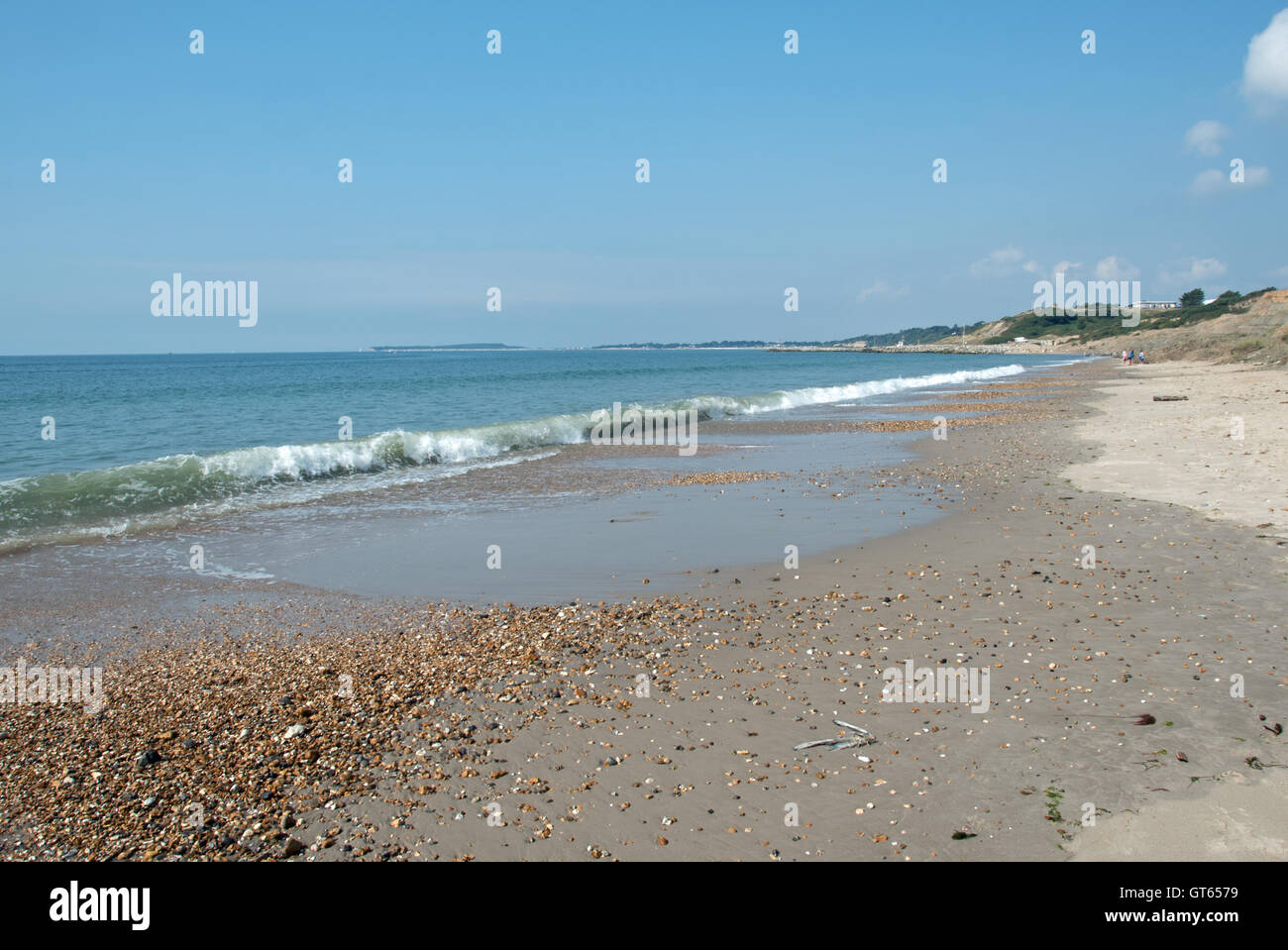 The beautiful coastline at Highcliffe, Christchurch, Dorset Stock Photo ...
