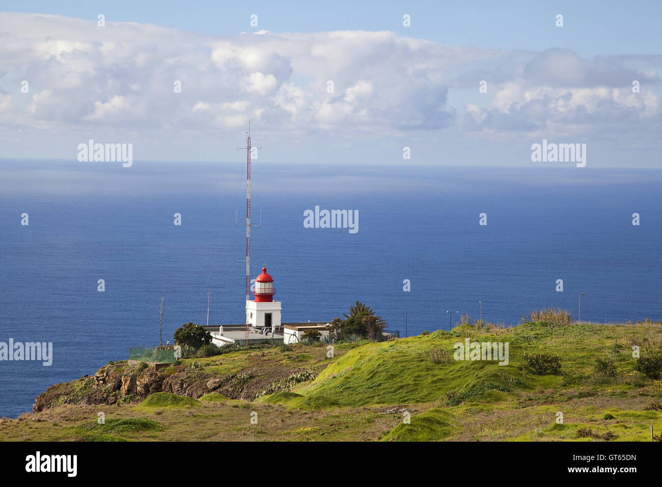 West point of Madeira - lighthouse in Ponta do Pargo, Portugal Stock ...