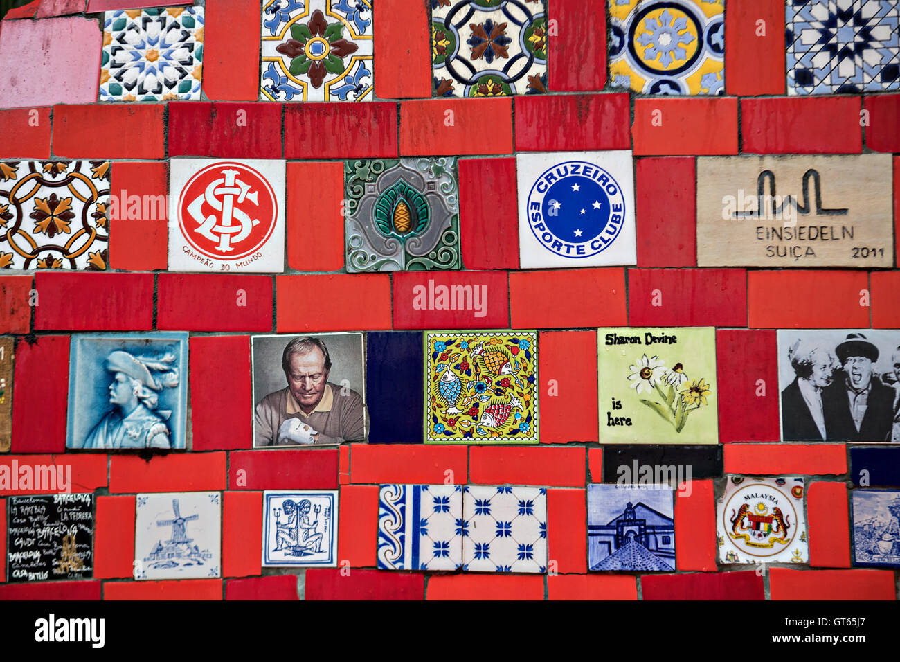 Mosaic tile artwork rio brazil hi-res stock photography and images - Alamy