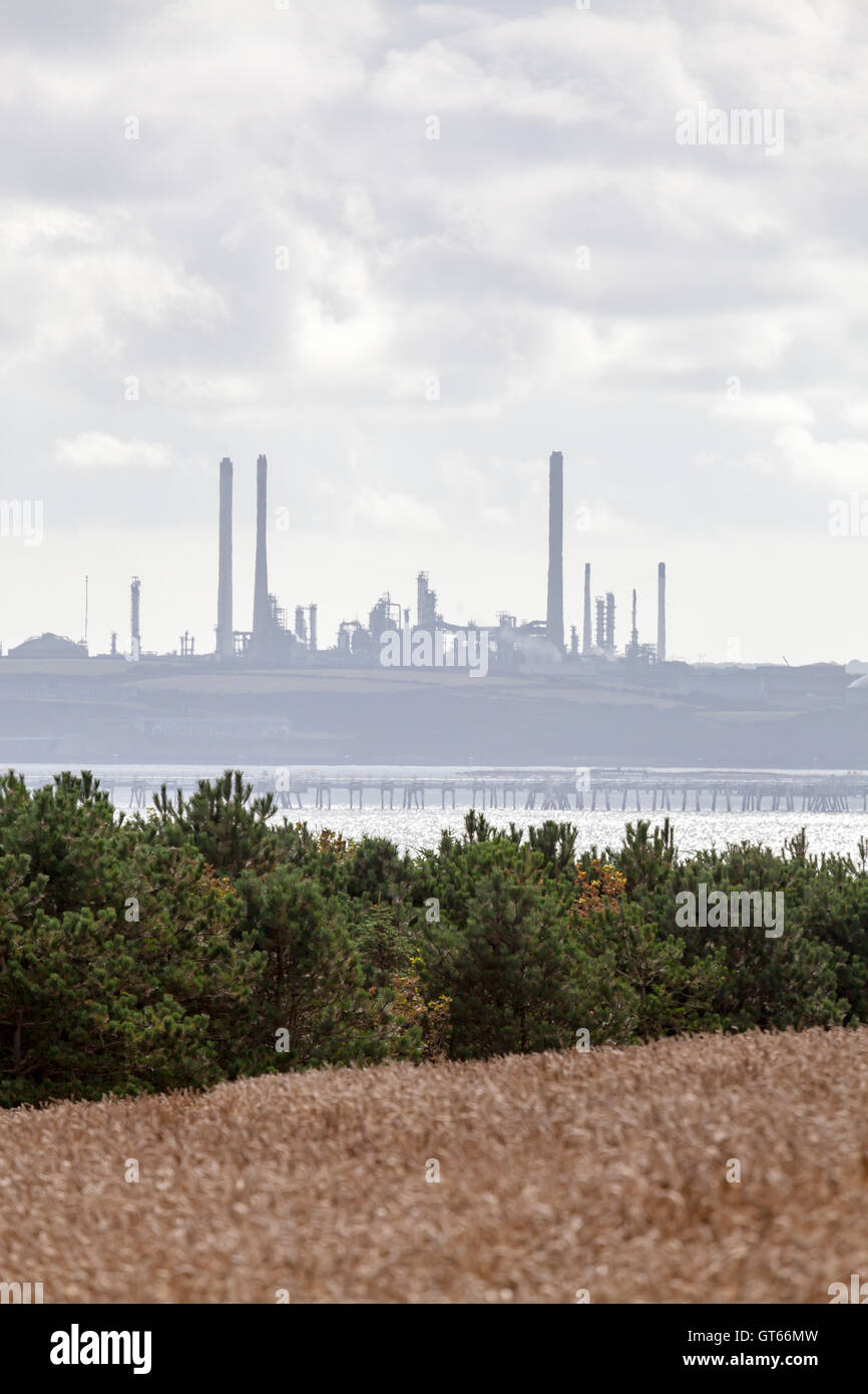 Valero Oil Refinery across fields Stock Photo - Alamy