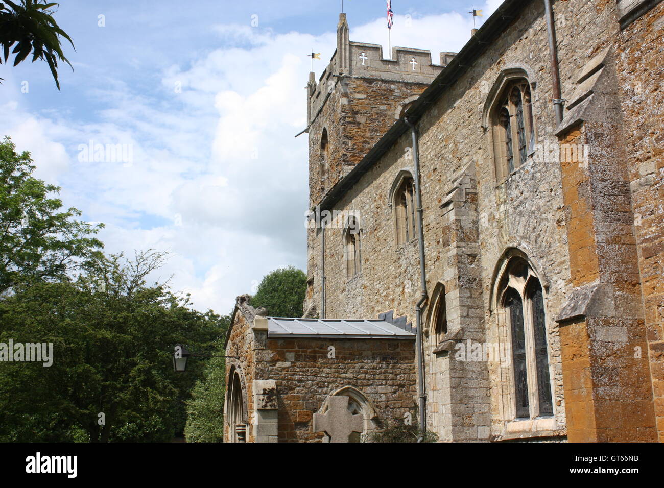 All Saints Church in Rushton, Northamptonshire, England Stock Photo - Alamy