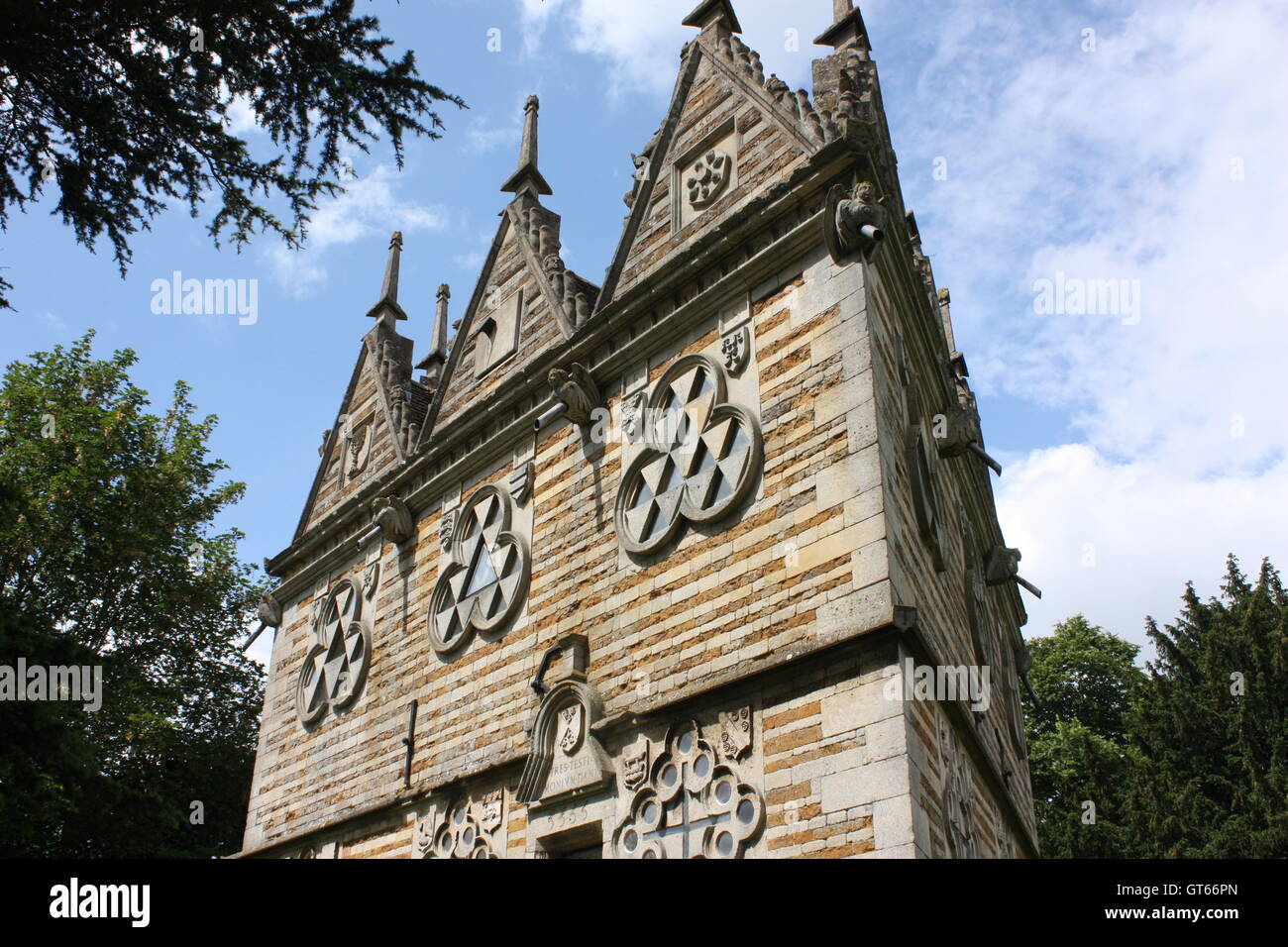 Rushton Triangular Tower, Rushton, Northamptonshire, England Stock ...