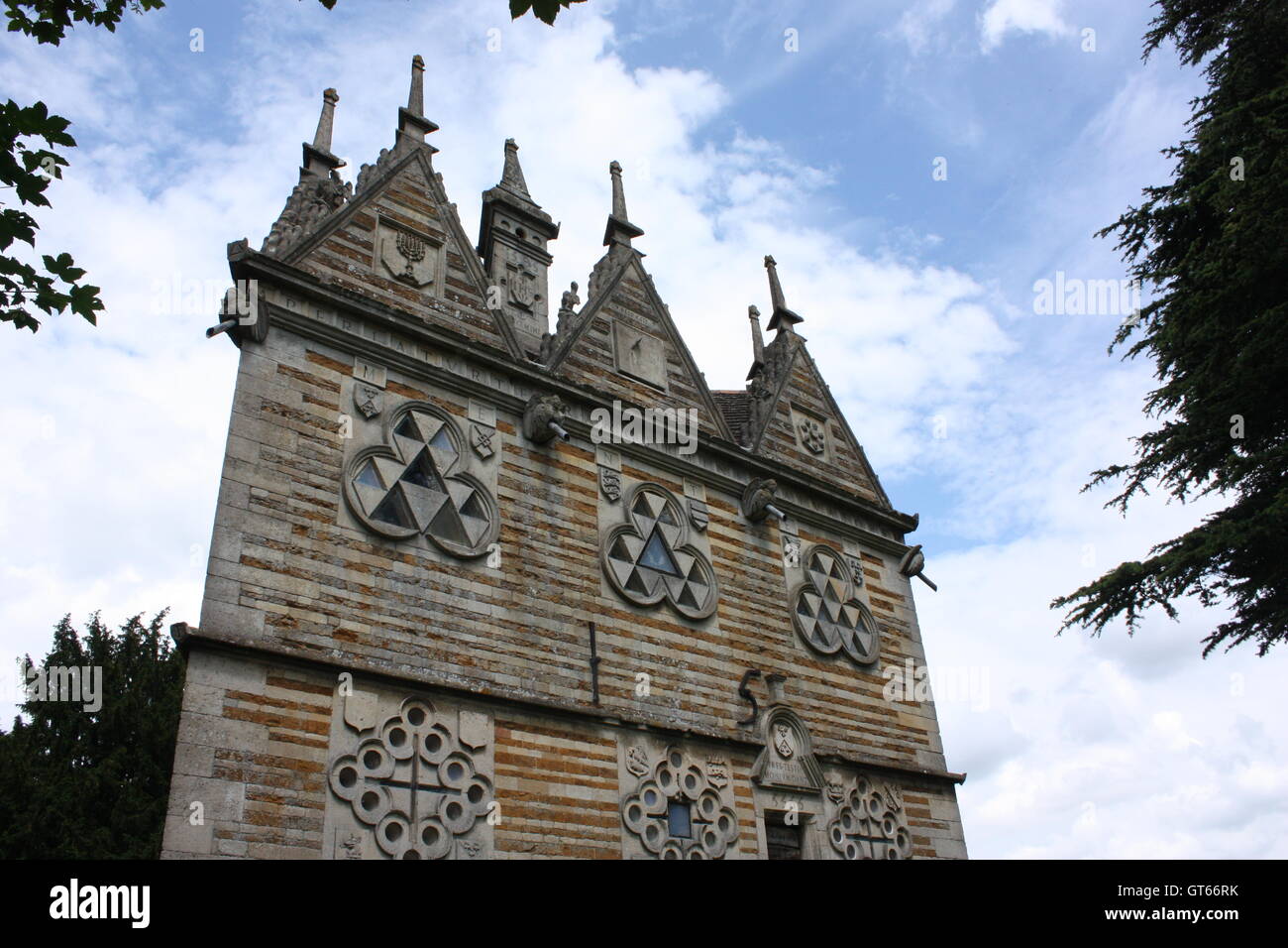 Rushton Triangular Tower, Rushton, Northamptonshire, England Stock ...