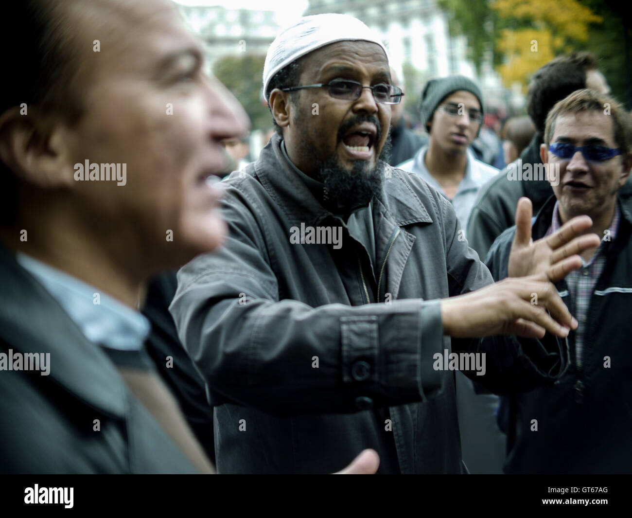Religious preaching and debates at Speakers' Corner, the public ...