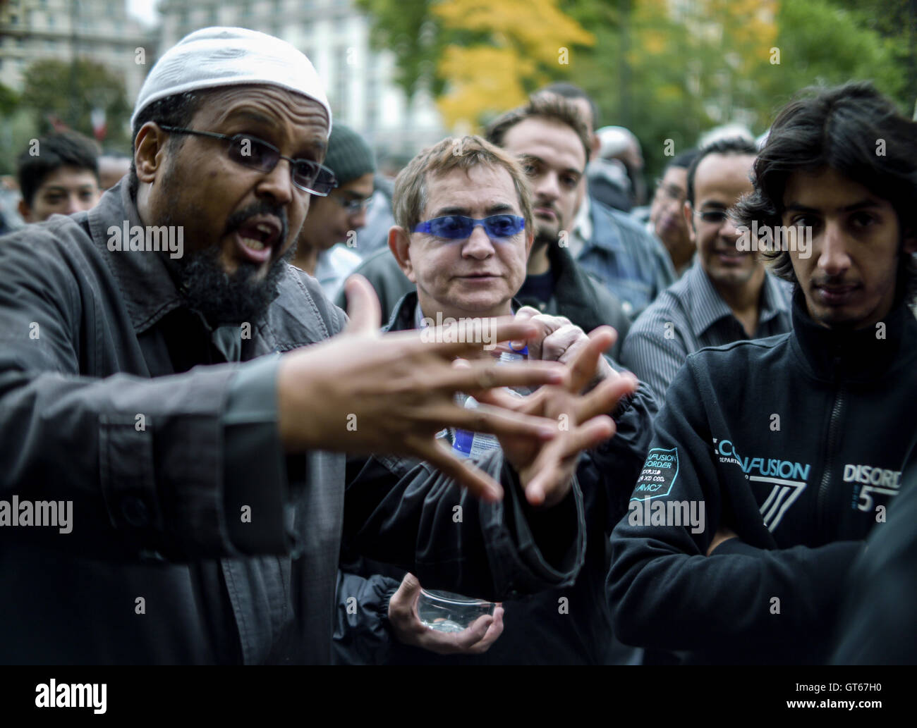 Religious preaching and debates at Speakers' Corner, the public ...