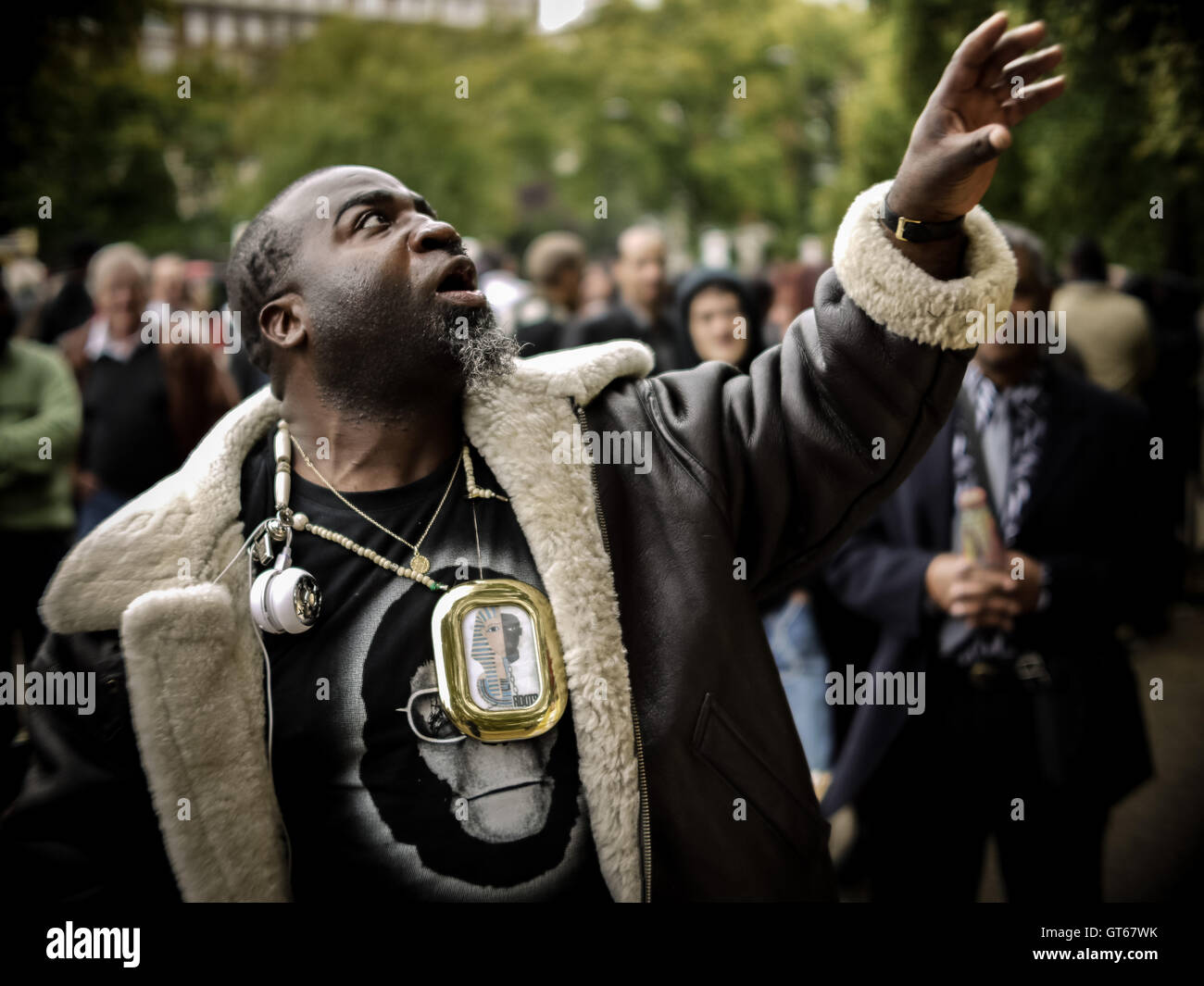 Religious preaching and debates at Speakers' Corner, the public ...
