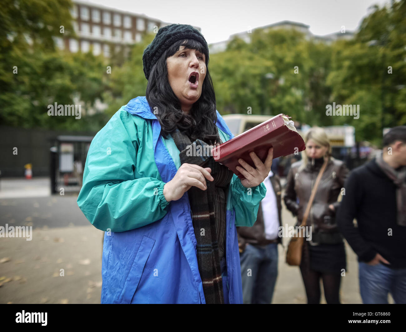 Religious preaching and debates at Speakers' Corner, the public ...
