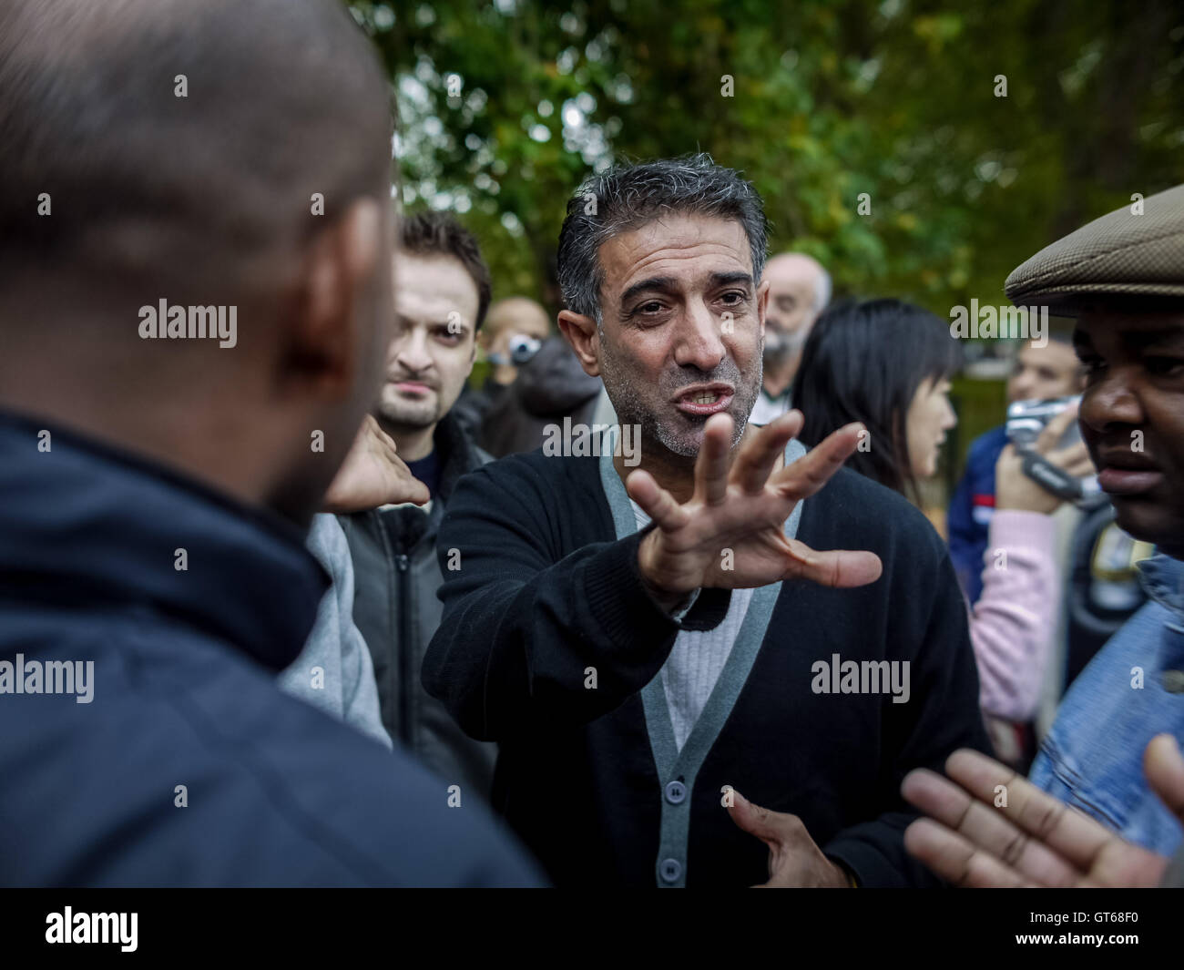 Religious preaching and debates at Speakers' Corner, the public ...