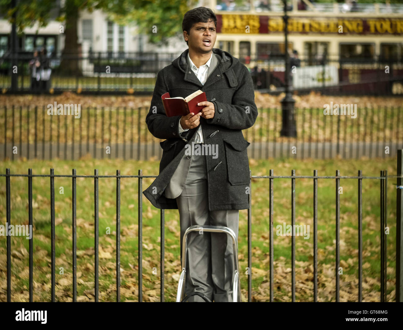 Religious preaching and debates at Speakers' Corner, the public ...