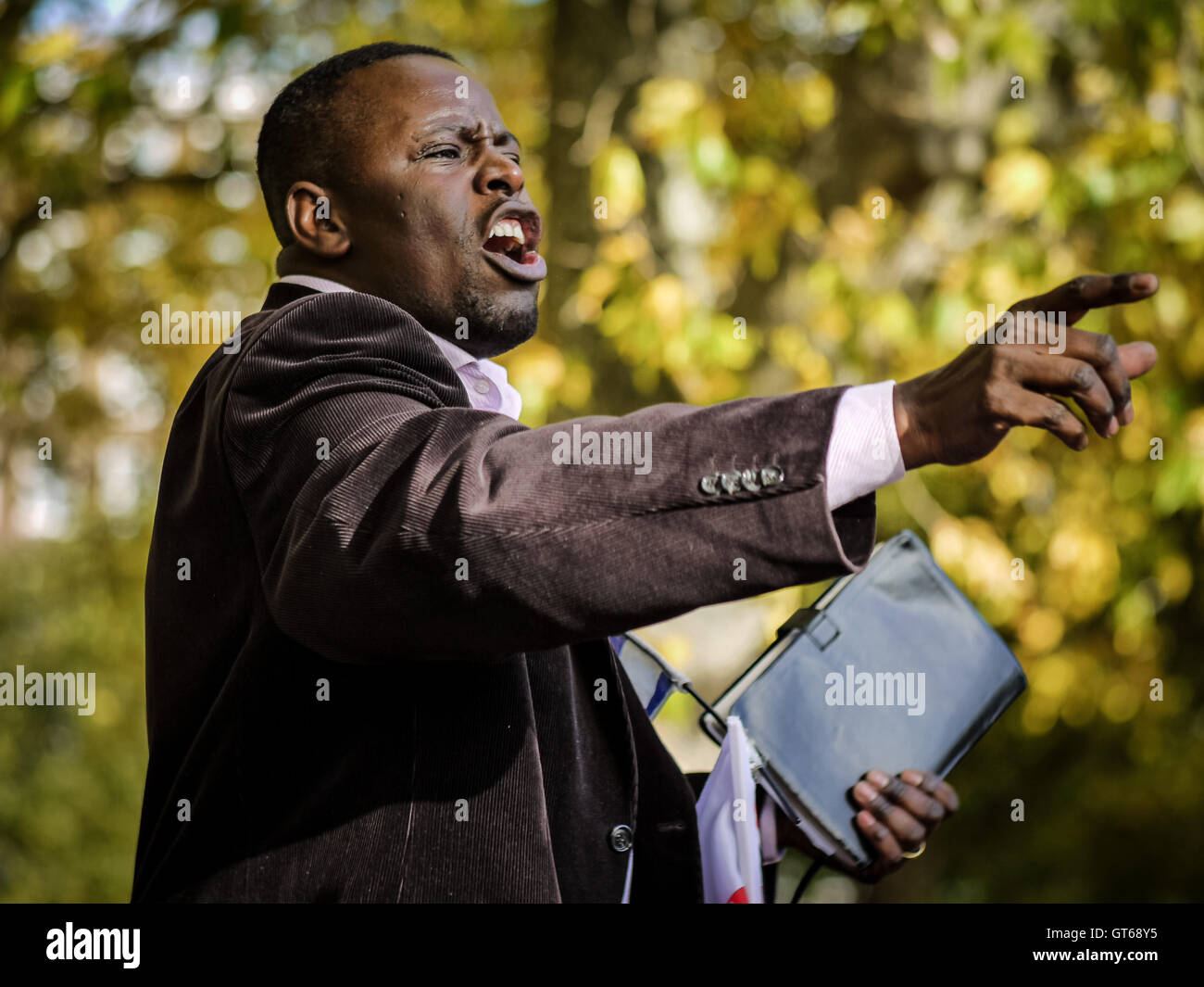 Religious preaching and debates at Speakers' Corner, the public ...