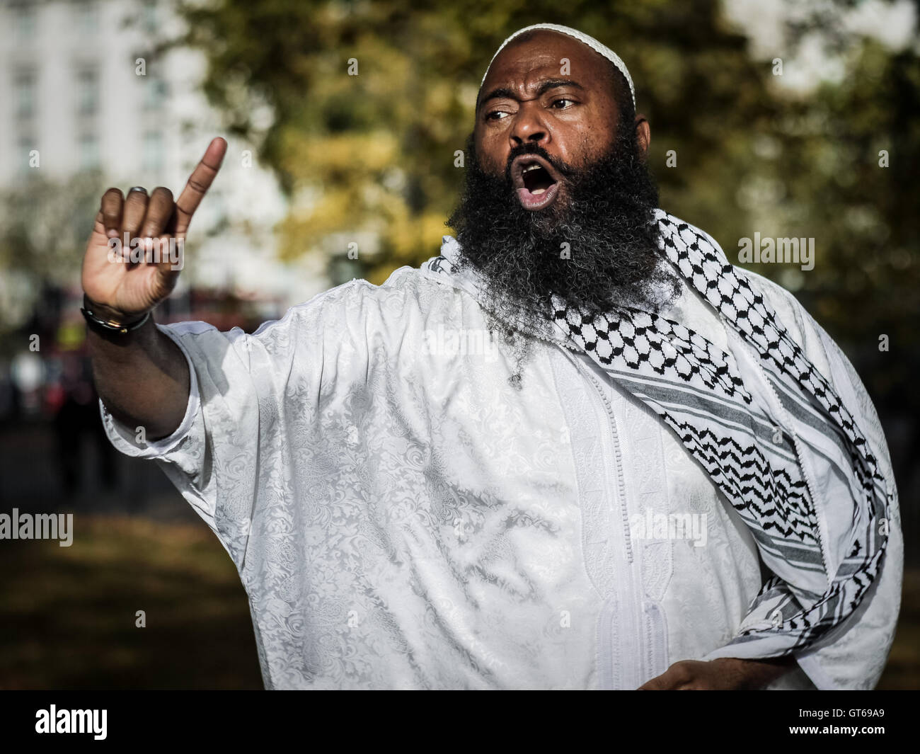 Religious preaching and debates at Speakers' Corner, the public ...