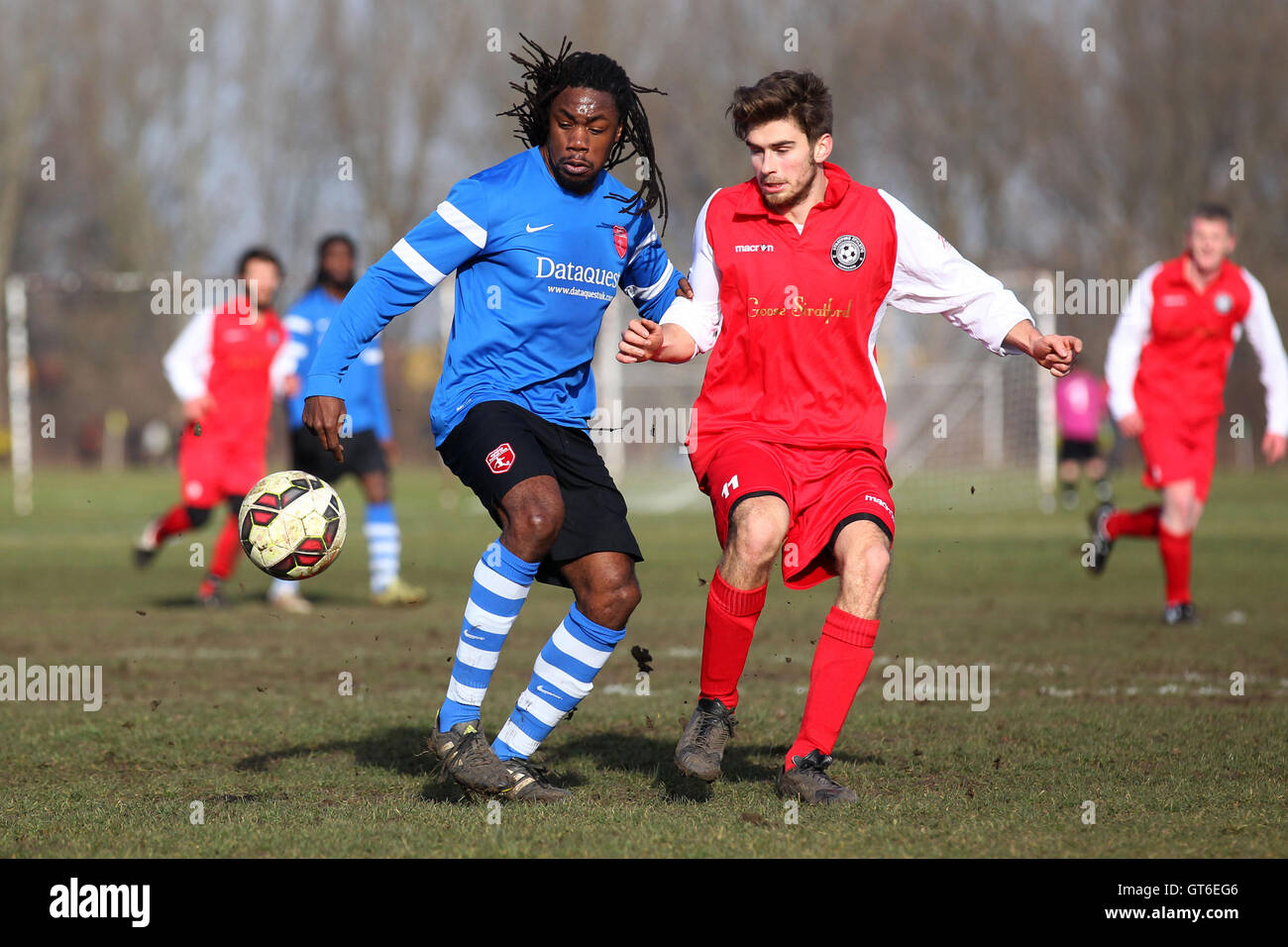 Highfield (blue) vs Stratford Athletic - Hackney & Leyton Sunday League ...