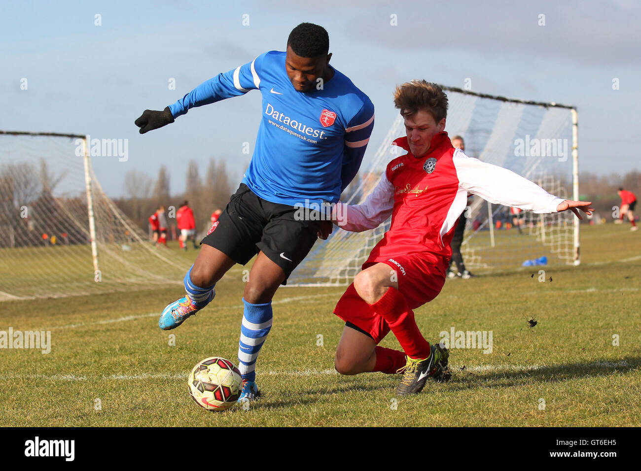 Highfield (blue) vs Stratford Athletic - Hackney & Leyton Sunday League ...