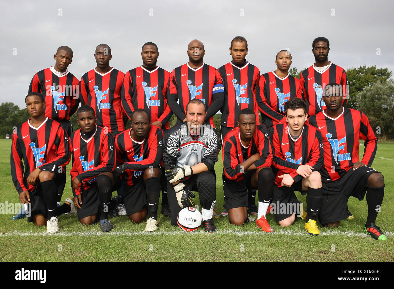 Players of Lapton FC pose for a team photograph - Hackney & Leyton ...