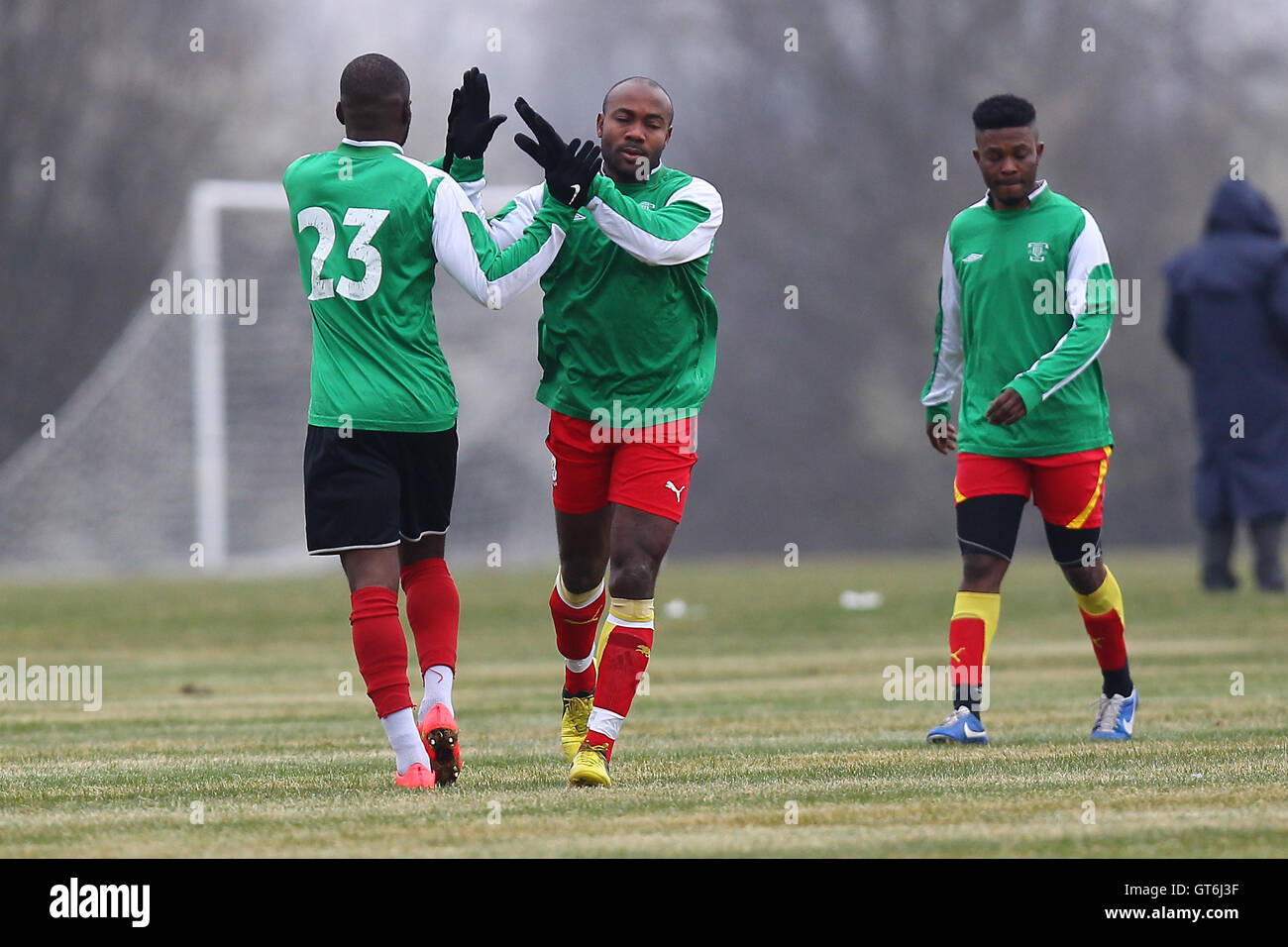 London Meteors score their first goal and celebrate - London Meteors ...